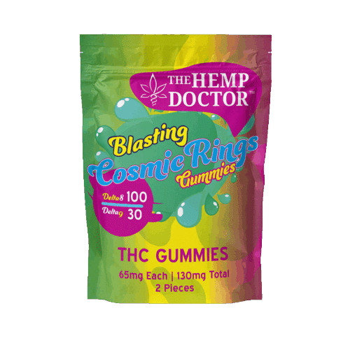 Full Spectrum Peach Rings CBD Gummies - The Hemp Doctor